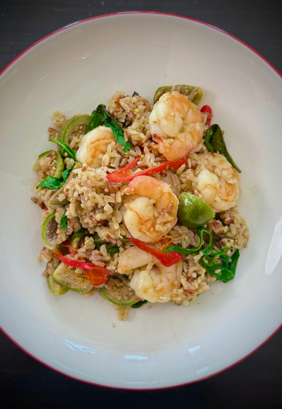 Green Curry Fried Rice (Khao Pad Gaeng Khiaw Whan / ข้าวผัดแกงเขียวหวาน ...